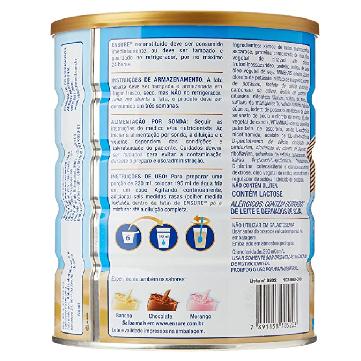 Ensure de Baunilha 850g acesse para comprar!
