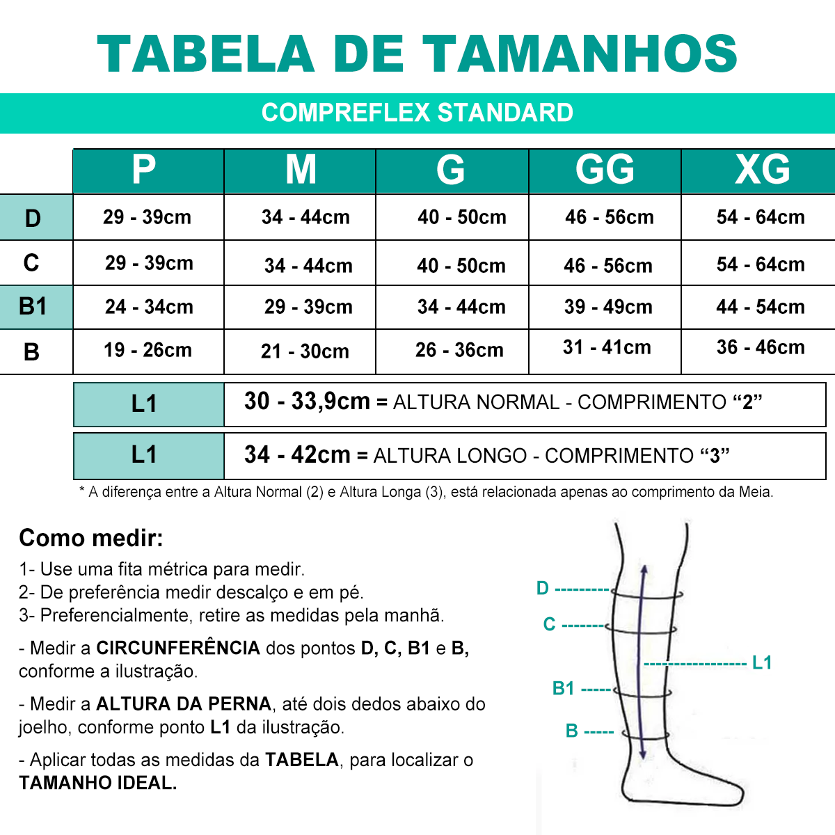 Kit CompreFlex Polaina Compressiva GG3 Sigvaris