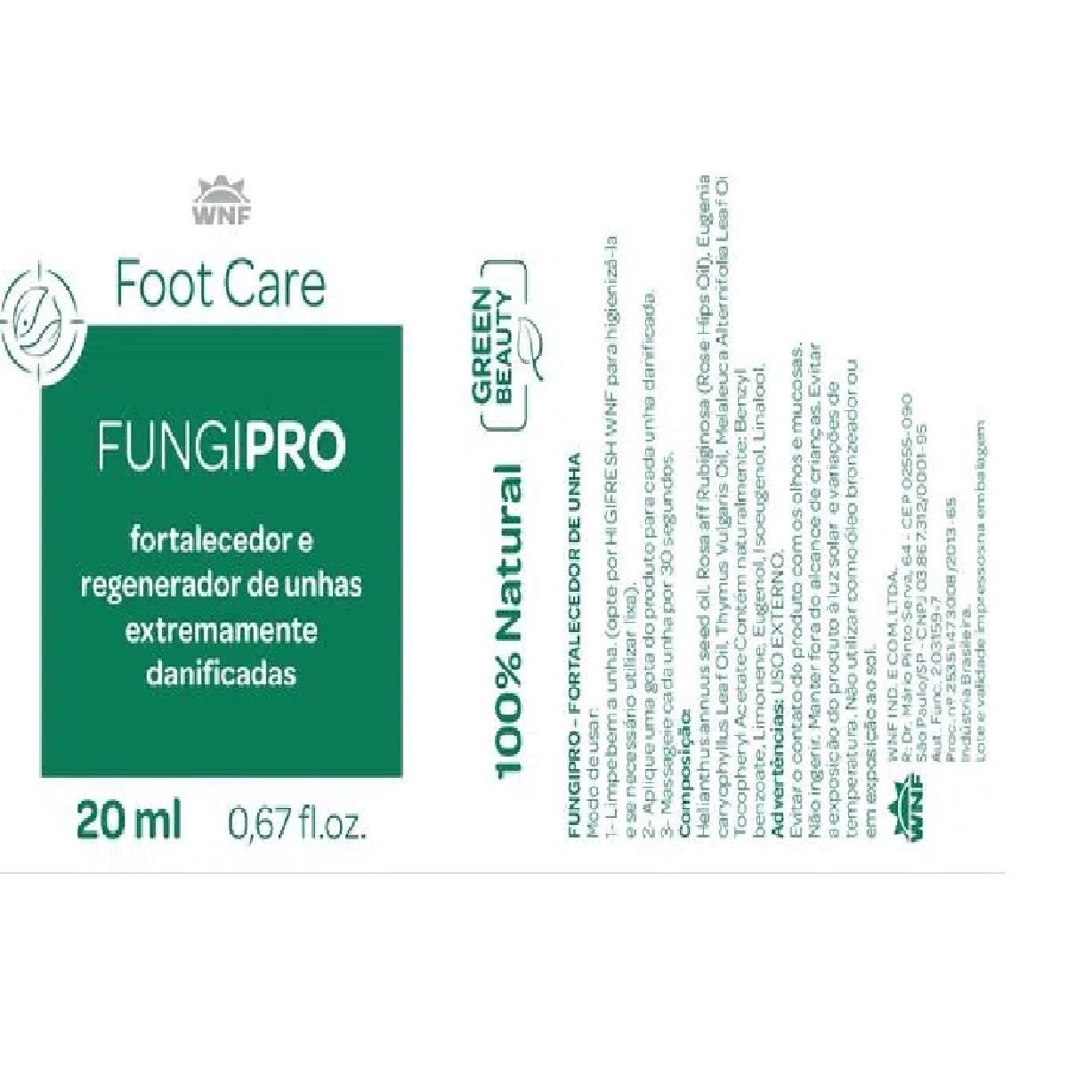 Fortalecedor de Unhas Fungipro Foot Care 20ml Compre na Sinete