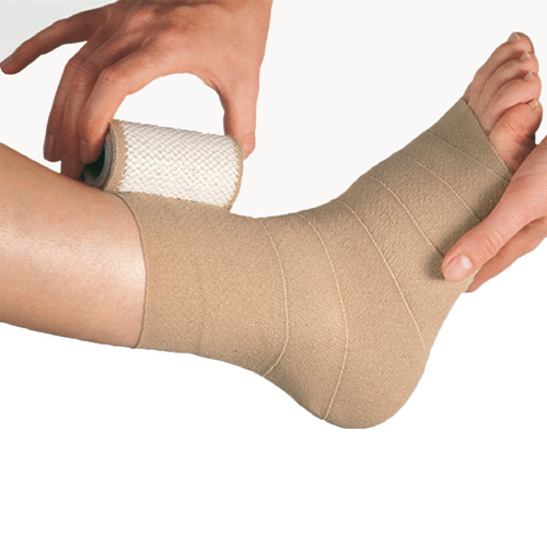 Bandagem Elástica Autoaderente Bege 10CMx4,5M - Proteção e fixação