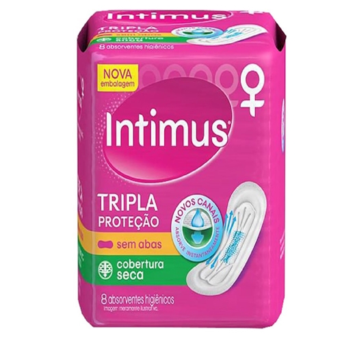 Absorvente Cobertura Seca S/ Abas C/8 Intimus Compre Aqui