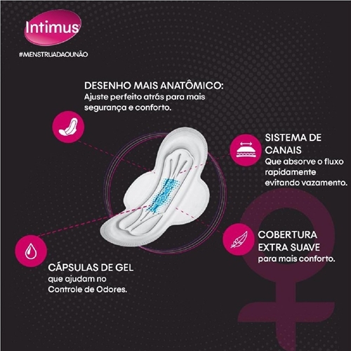 Absorvente Cobertura Seca S/ Abas C/8 Intimus Compre Aqui