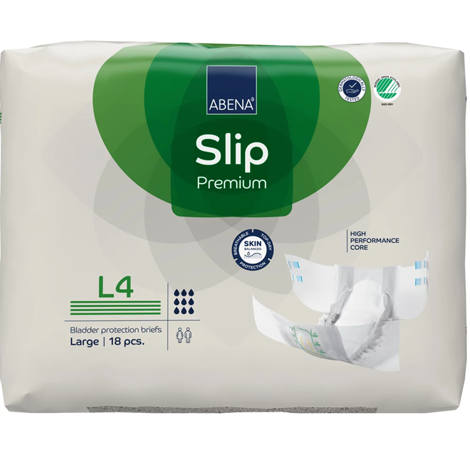 Fralda Geriátrica Slip Premium L4 Abena 18 Unidades é na Sinete