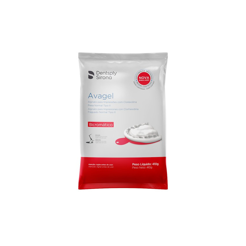 Alginato para Impressão Avagel Tipo II 410g Dentsply | Impressões ...