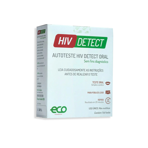Autoteste HIV Detect Oral 1 Unidade - Eco Diagnóstica Compre na Sinete