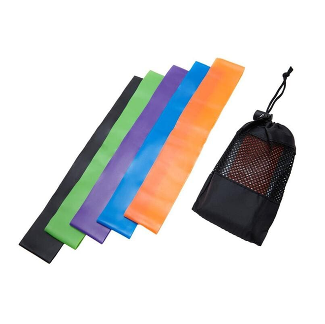 Kit Mini Band com 5 Faixas Elásticas Supermedy - Resistente e Confortável