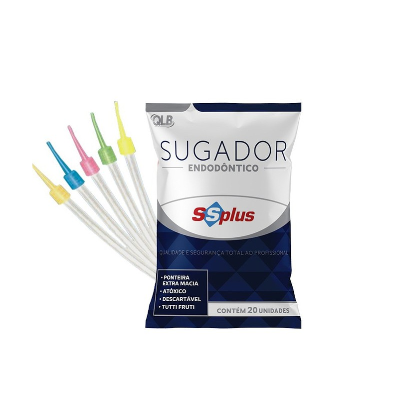 Sugador Endodôntico Descartável SS Plus - 20 Unidades - Higiene e ...