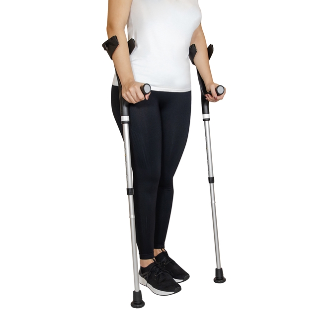 Muleta Canadense Dobrável Mercur Marrom - Suporte seguro e ajustável