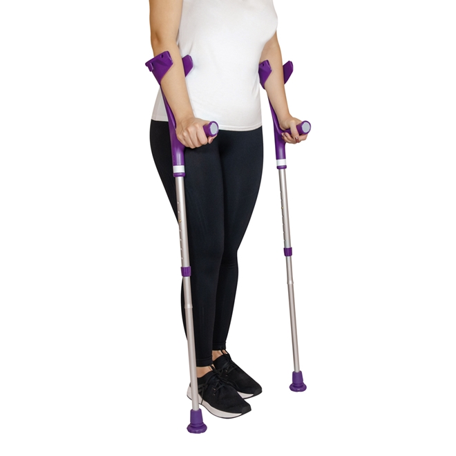 Muleta Canadense Dobrável Mercur Lilás - Mobilidade e estabilidade