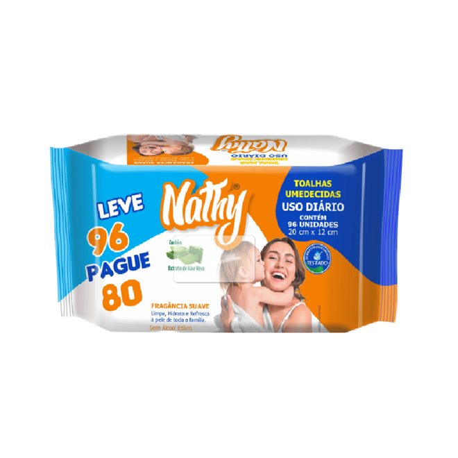 Toalhas umedecidas Nathy Compre 80 Leve 96 - Aproveite Já!