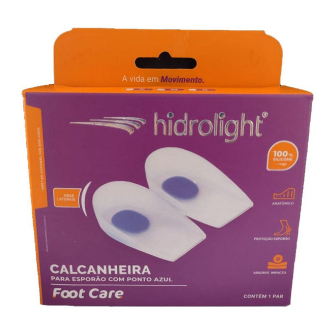 Calcanheira de Silicone com Ponto Azul G Hidrolight: Adeus a Fascite e ...